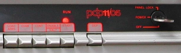 PDP-11/05 console controls