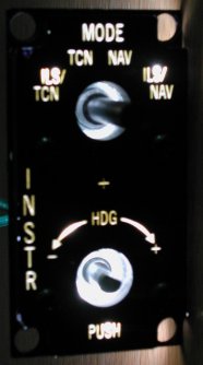 INSTR panel - lighting ON